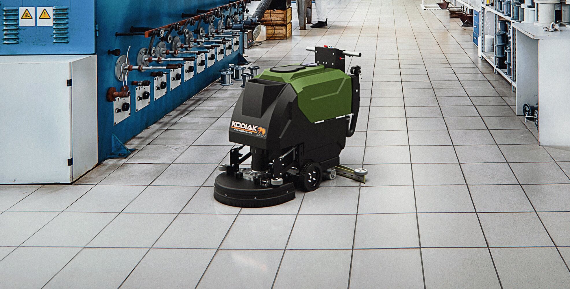Industrial Floor Scrubber Machine - Kodiak K12 Cleaner Dryer